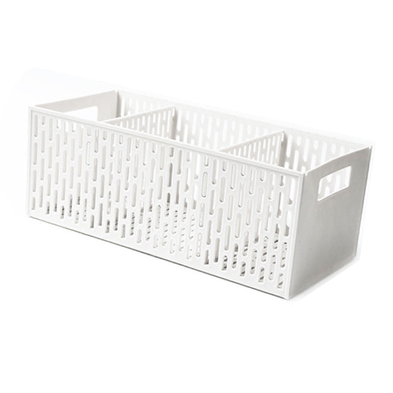 SOTDRR Plastic Divider Storage Basket 3 Compartment Save Space Food ...