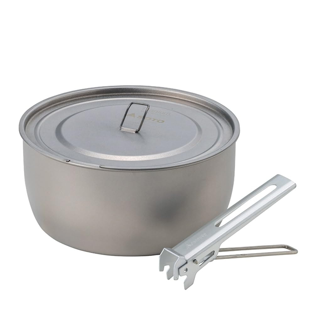 SOTO Titanium Pot, Ultralight Backpacking Pot with Lifter for Camping ...