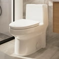 SOTOMO Elongated One Piece Toilet, Compact Design for Bathrooms, 1.1/1.6 GPF Dual Flush toilet ...