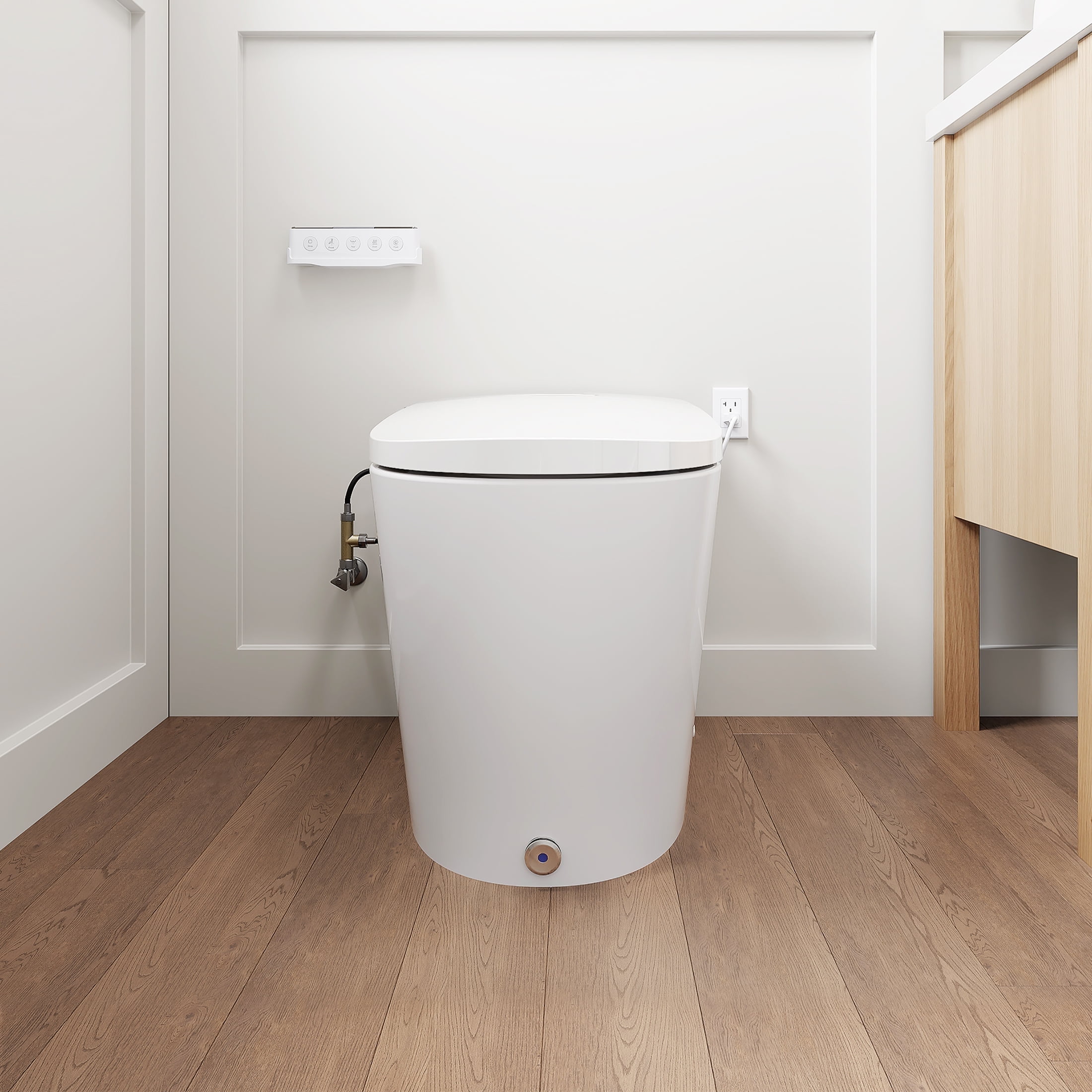 SOTOMO Smart Bidet Toilet with Built-in Water Tank & Pump, Heated Seat ...