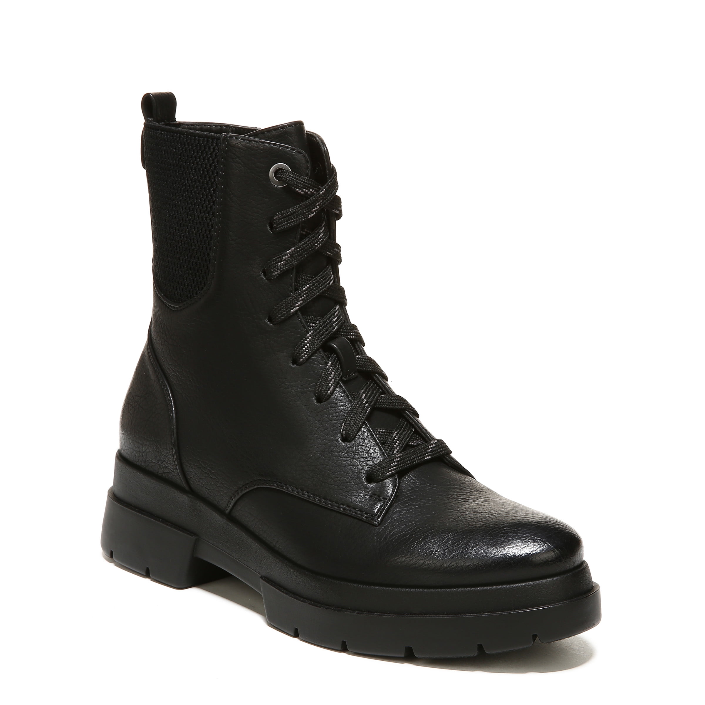 Naturalizer Women's Ozzy Water Repellent Lace-Up Combat Boots, Medium ...
