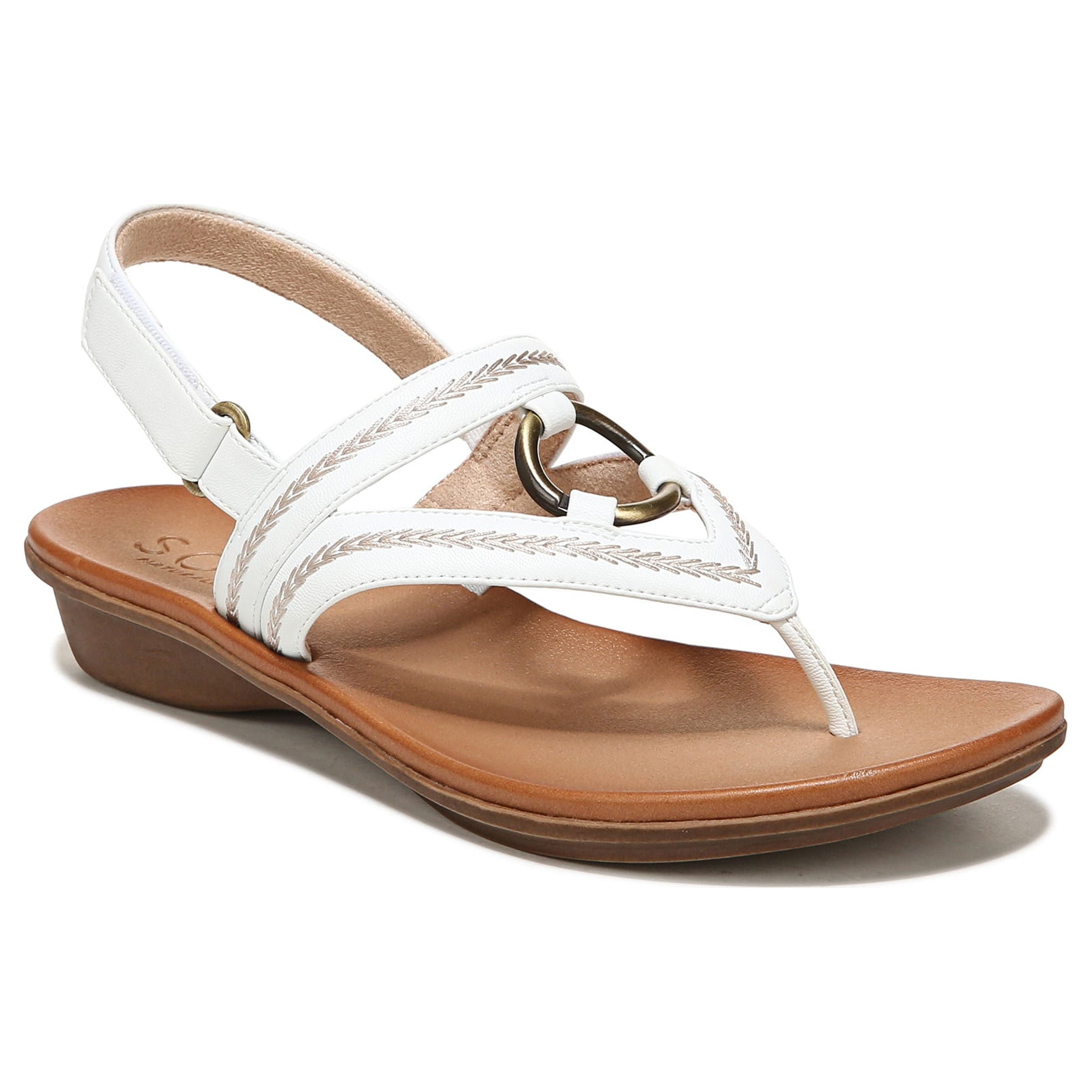 SOUL Naturalizer Womens Sunny Slingback Thong Sandals - Medium & Wide ...