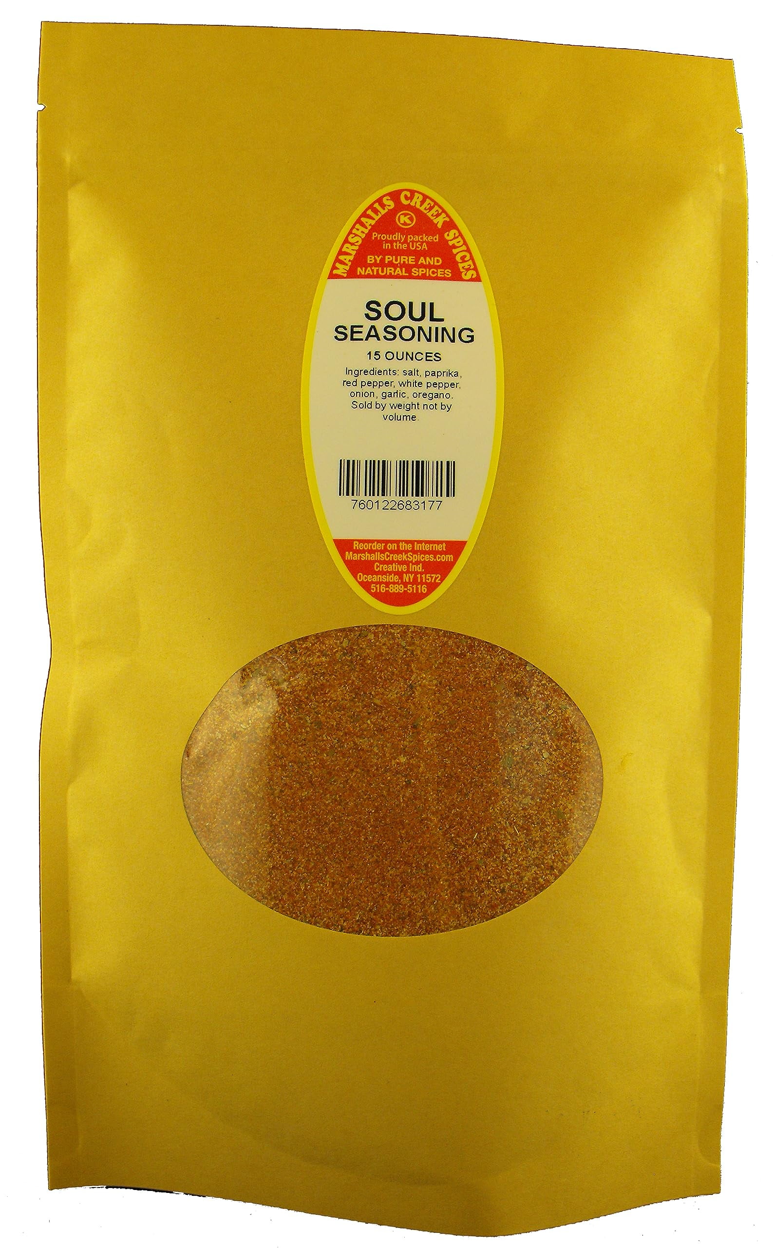 Marshalls Creek Spices SOUL DU20SEASONING 15 ounce ECO Friendly Kraft ...