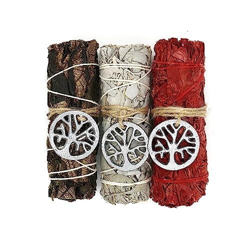 SOUL STICKS 4 Inch 3 Pack Variety Charm Sage Smudge Stick Set with ...