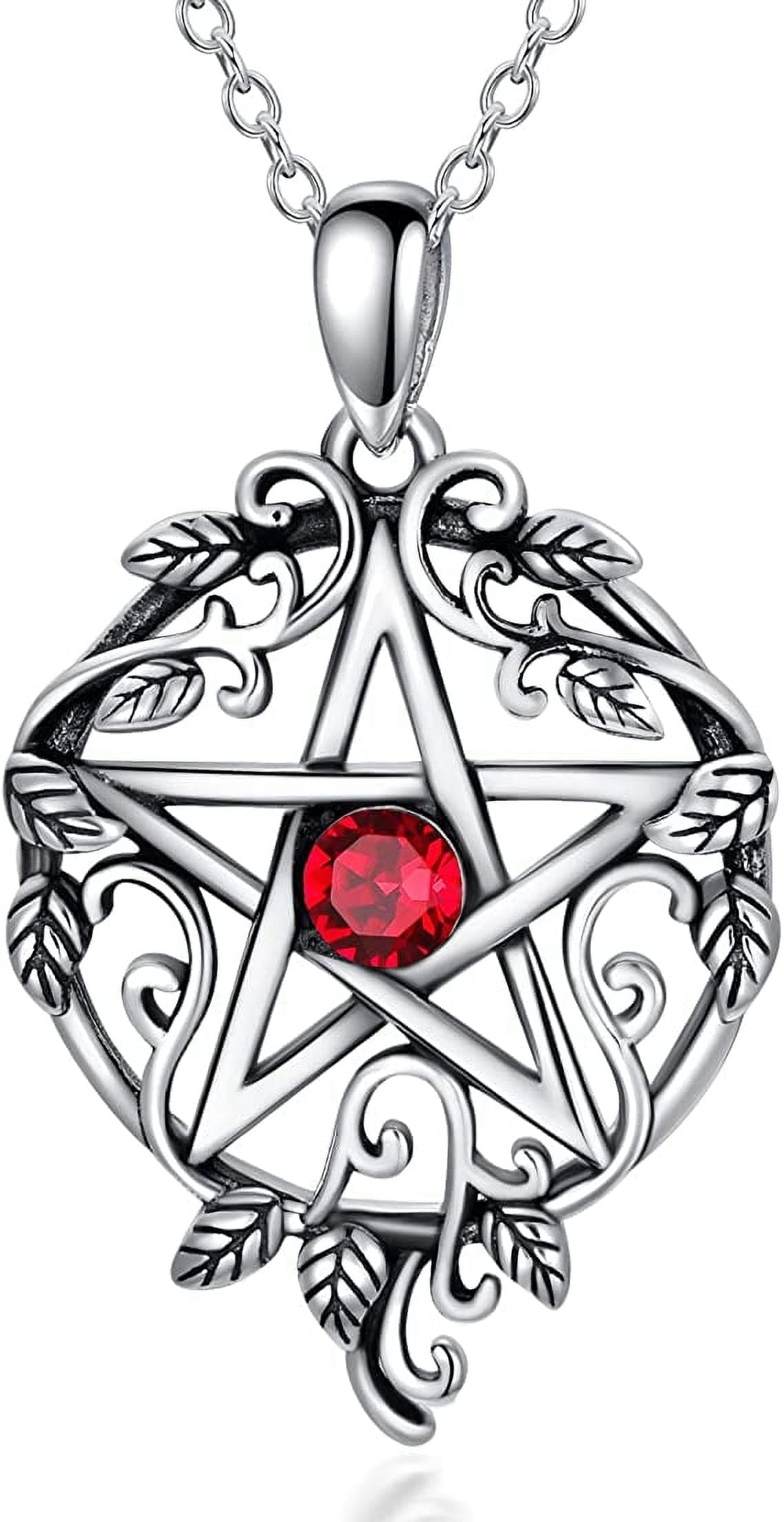 SOULMEET Christmas Gifts Pentagram Necklace 925 Sterling Silver ...