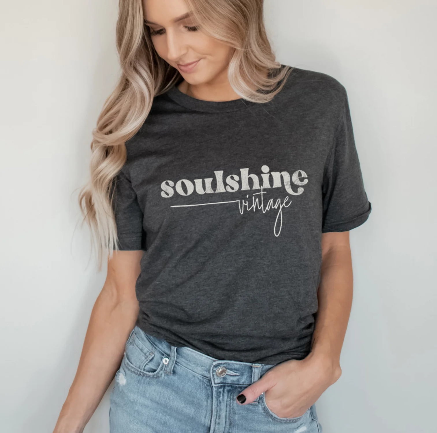SOULSHINE Graphic Short sleeve T-Shirt Plus Size - Walmart.com