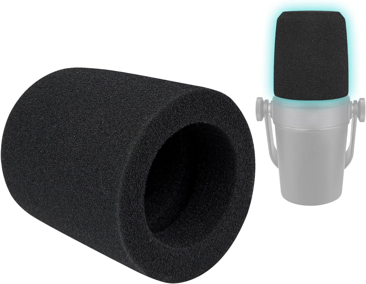 SOULWIT 2Pcs Microphones Pop Filter for Shure MV7/MV7X, Protective Mic ...