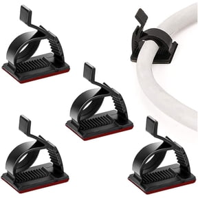 Viaky 60 Pcs White Adhesive Cable Clips, Adjustable Wire Organizer for ...
