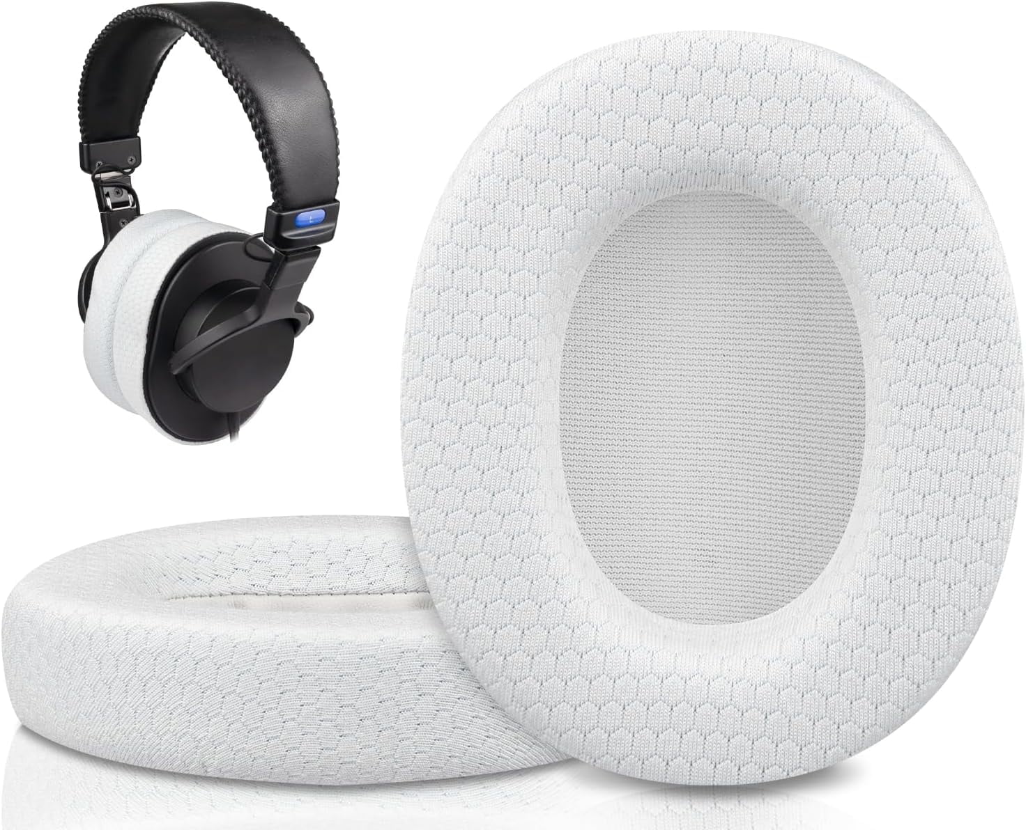 SOULWIT Mesh Fabric Earpads Replacement for Sony MDR-7506 MDR-V6 MDR-V7 ...