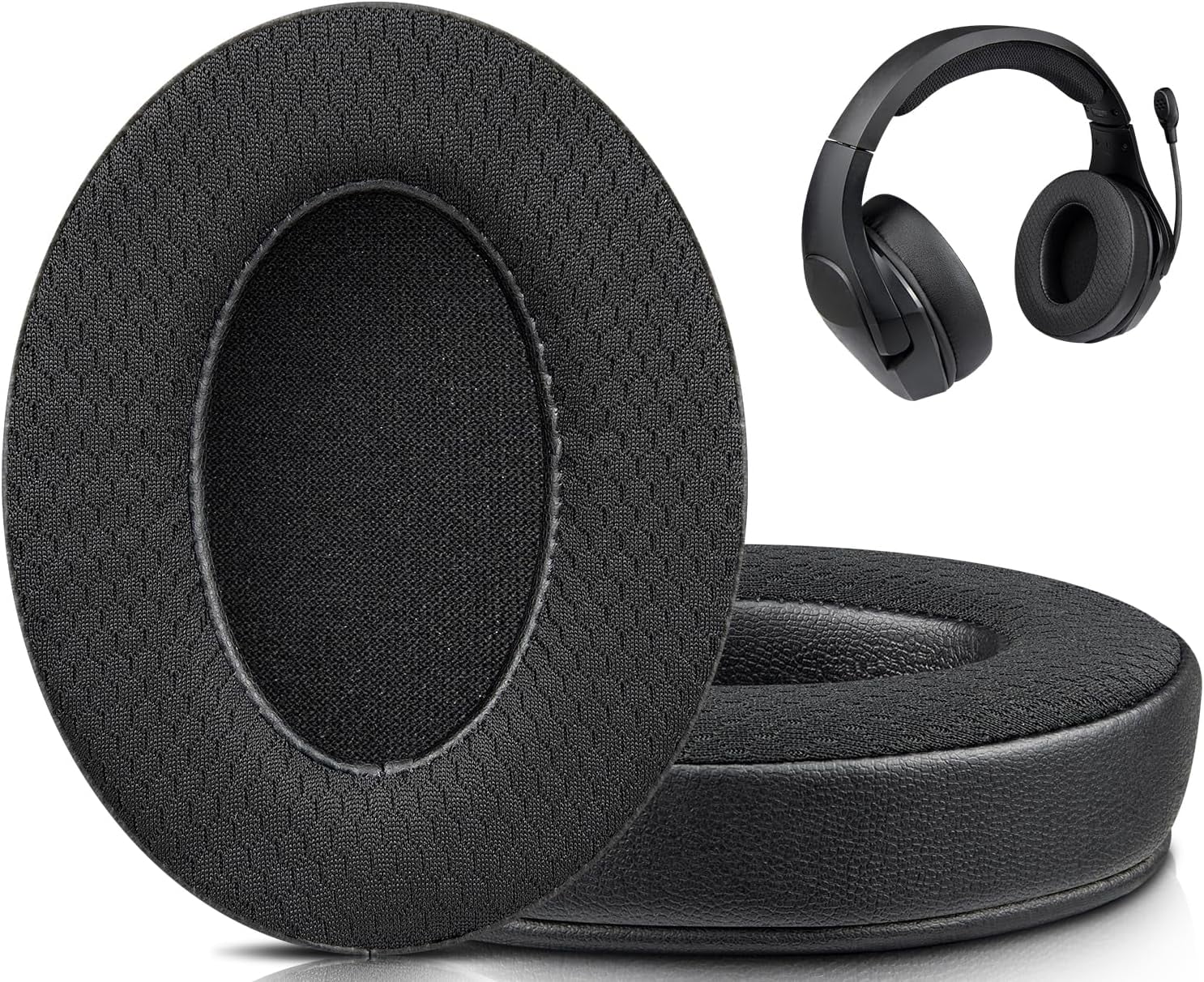 SOULWIT Mesh Fabric Replacement Earpads for HyperX Cloud Stinger Core ...