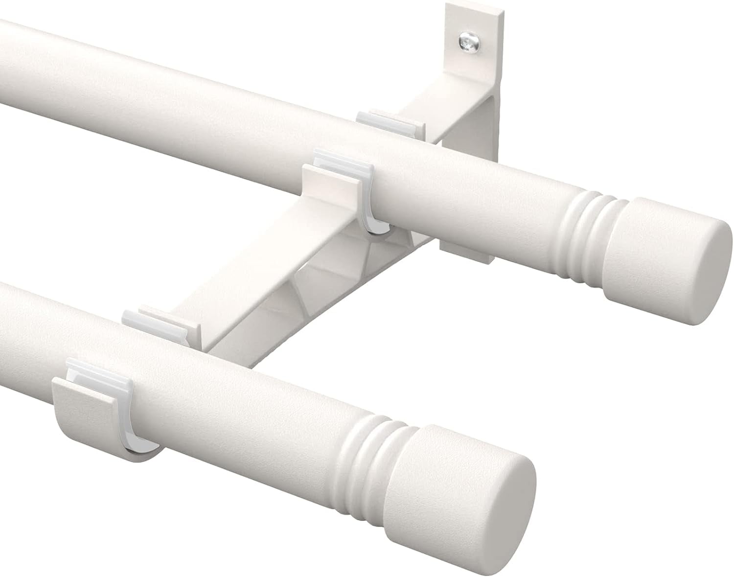 SOUMNS Heavy Duty Double Curtain Rods for Windows 28 to 144 inches,1 ...