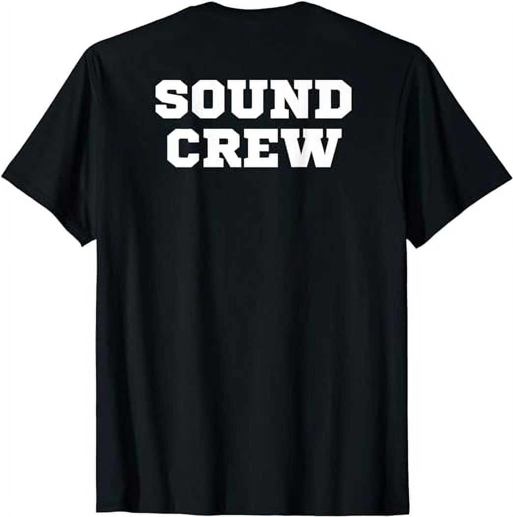 SOUND CREW on back t shirt - Black - Walmart.com
