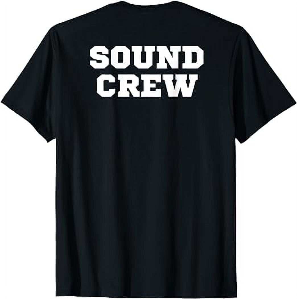 SOUND CREW on back t shirt - Black - Walmart.com