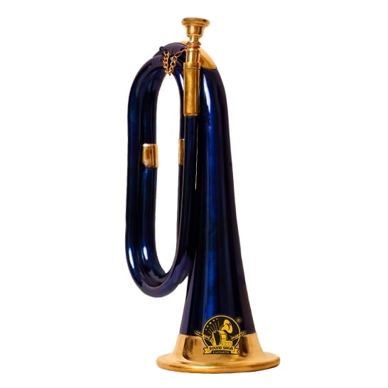 SOUND SAGA® Bugle Horn With All Accessories Including Mouthpiece & Case ...