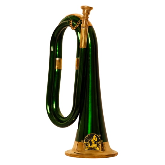 SOUND SAGA® Bugle Horn With All Accessories Including Mouthpiece & Case ...