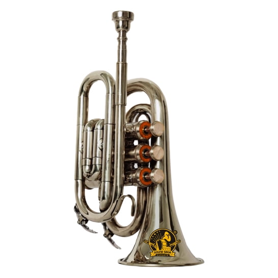 SOUND SAGA® Pocket Trumpet Big Bell With All Accessories Including ...