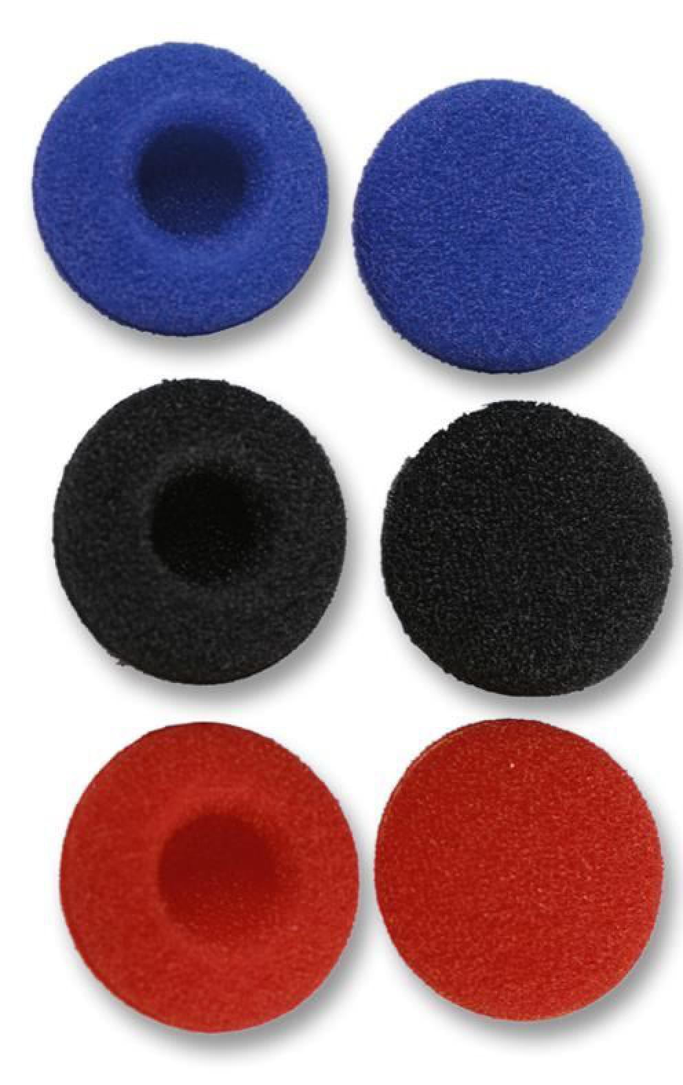 SOUNDLAB - Foam Earphone Covers, 3 Pairs (Black, Red & Yellow ...