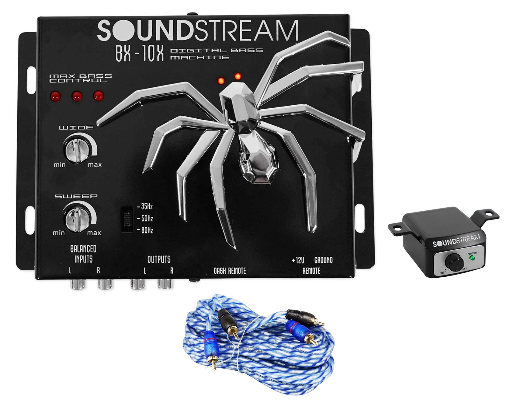 SOUNDSTREAM BX-10X Car Digital Bass Booster Sound Processor+Remote+RCA ...