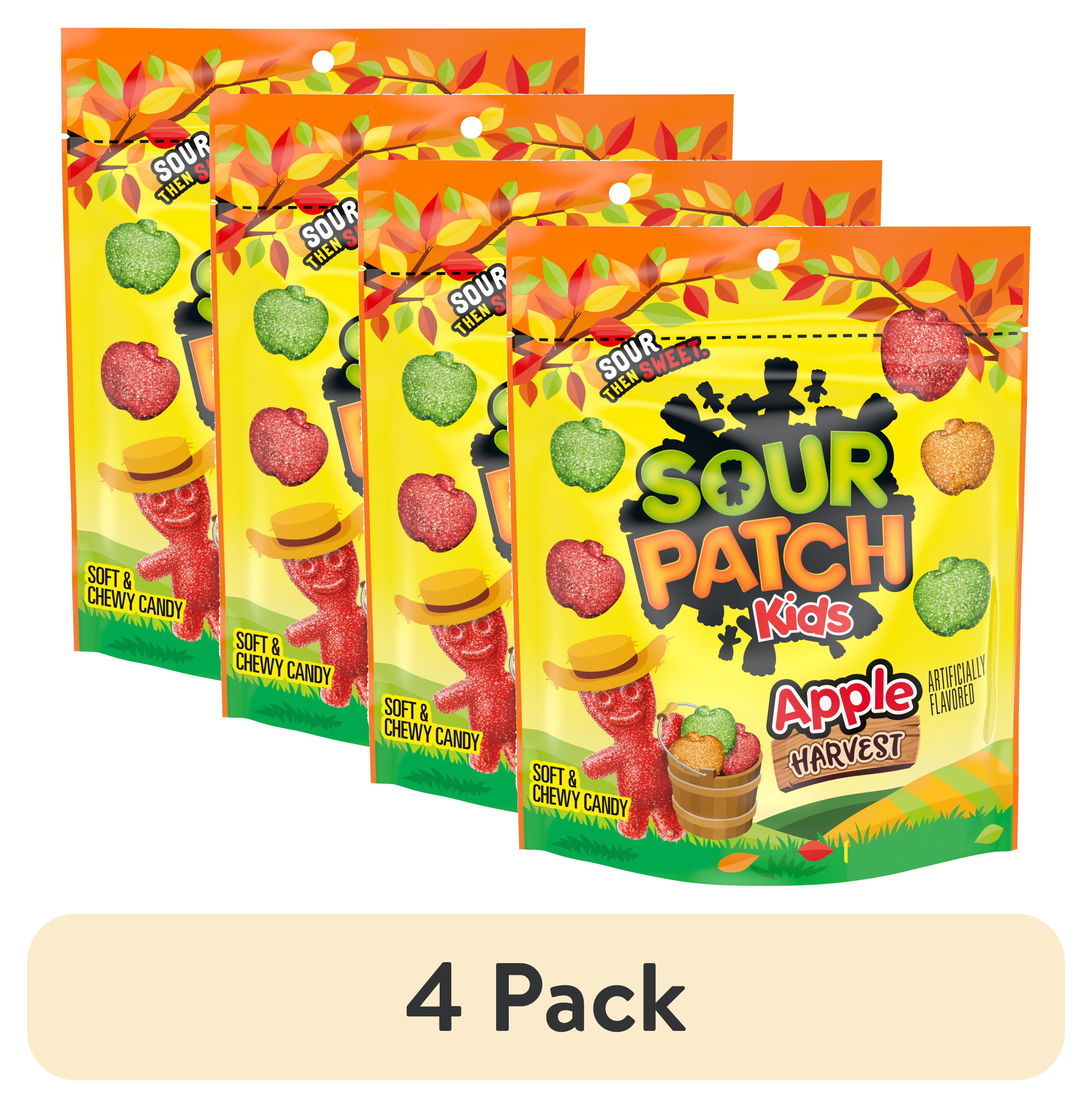 (4 pack) SOUR PATCH KIDS Apple Harvest Soft & Chewy Candy, 10 oz ...