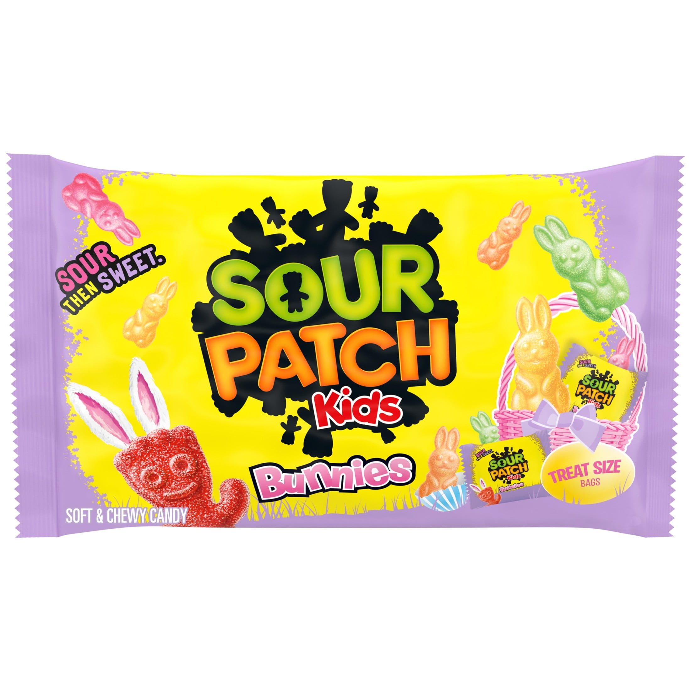 SOUR PATCH KIDS Bunnies Soft & Chewy Individually Wrapped Easter Candy ...