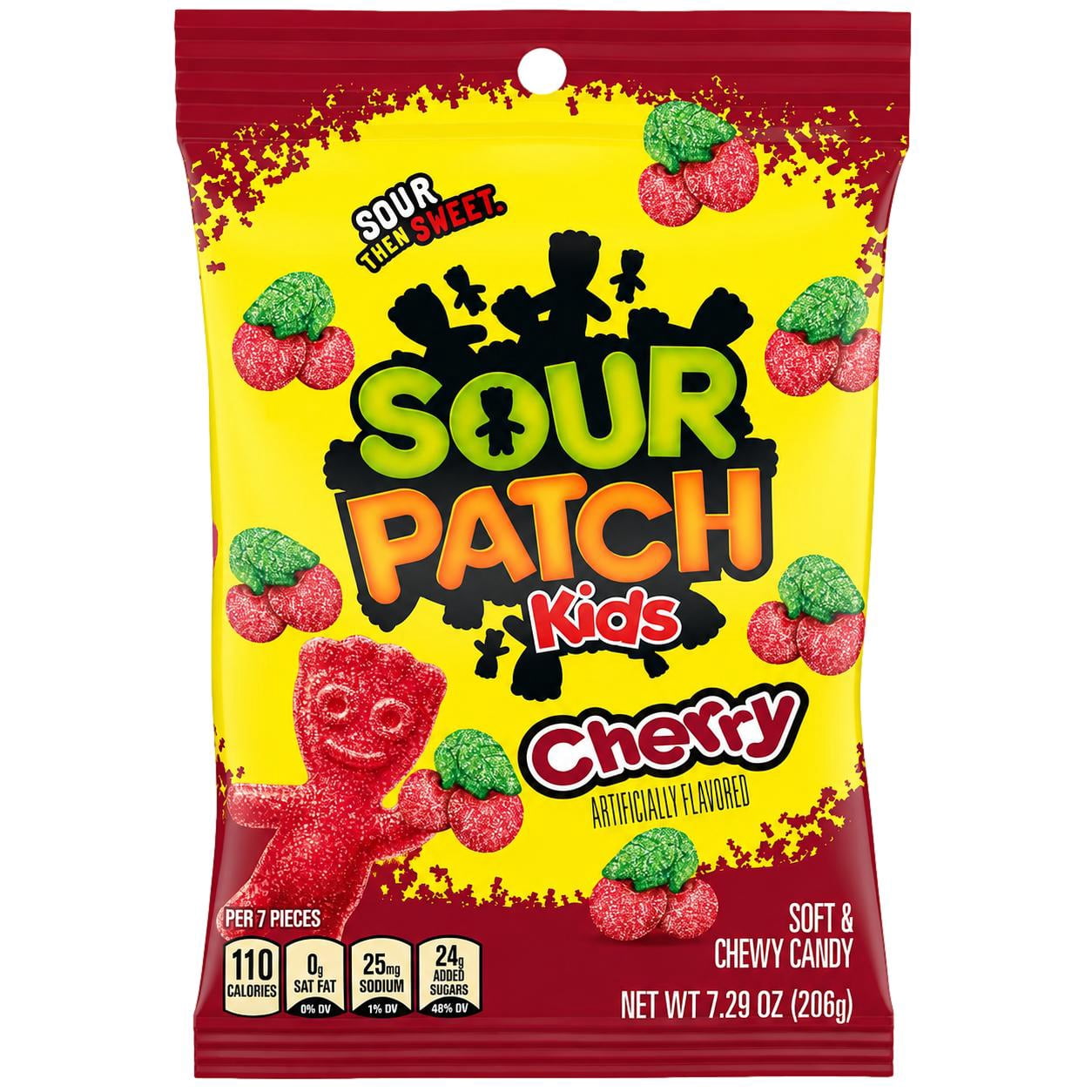 Sour Patch Kids Cherry Soft & Chewy Candy, 7.29 oz Bag - Walmart.com