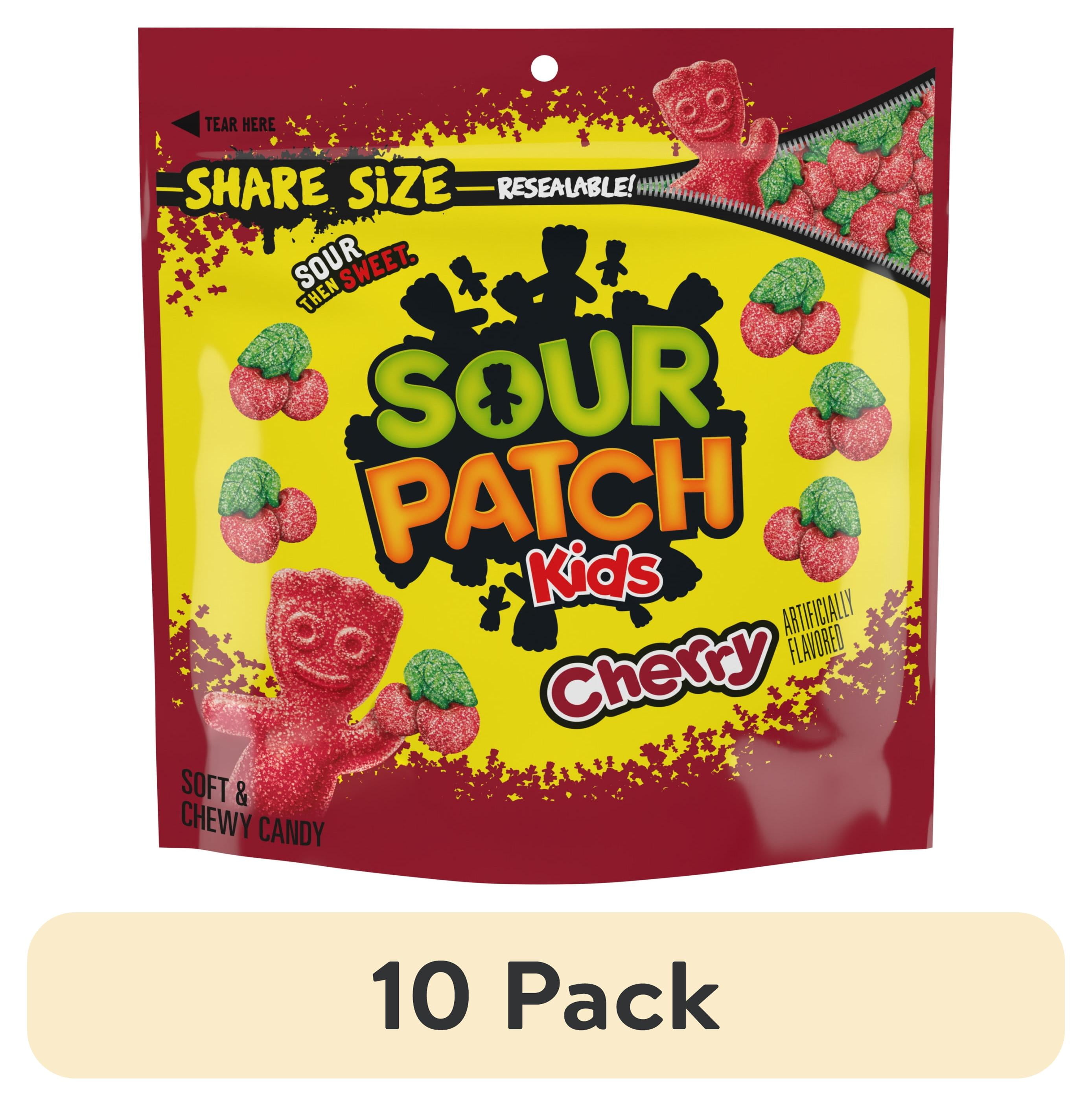 (10 pack) SOUR PATCH KIDS Cherry Soft & Chewy Candy, Share Size, 10.86 ...