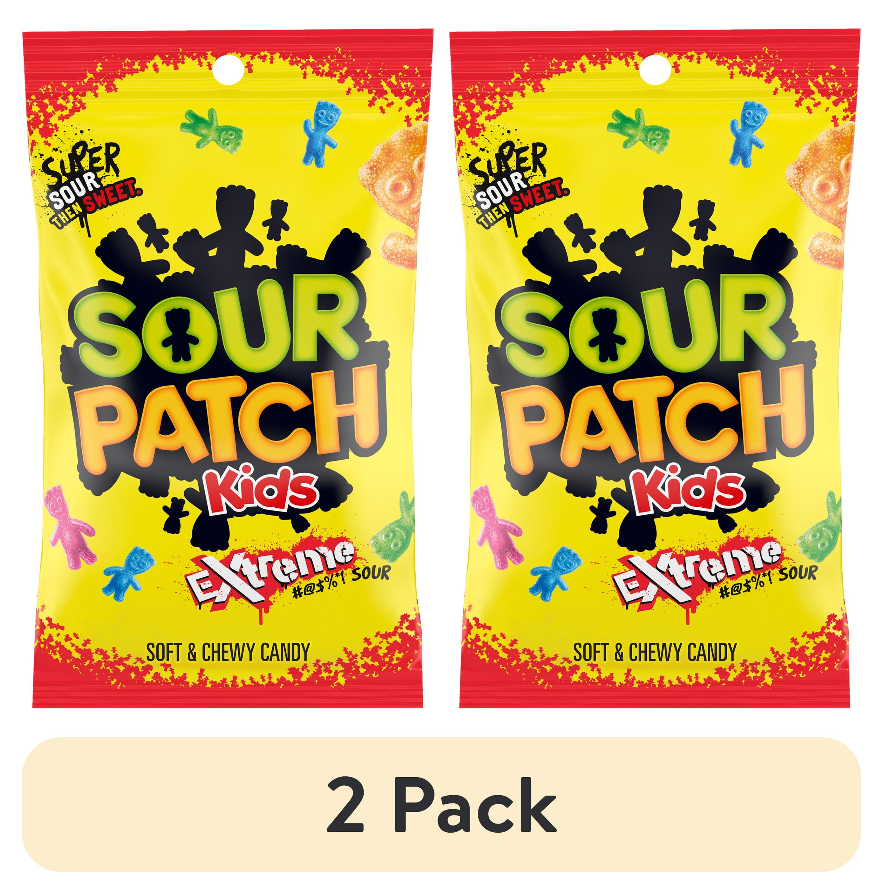 (2 pack) SOUR PATCH KIDS Extreme Sour Soft & Chewy Candy, 7.2 oz ...