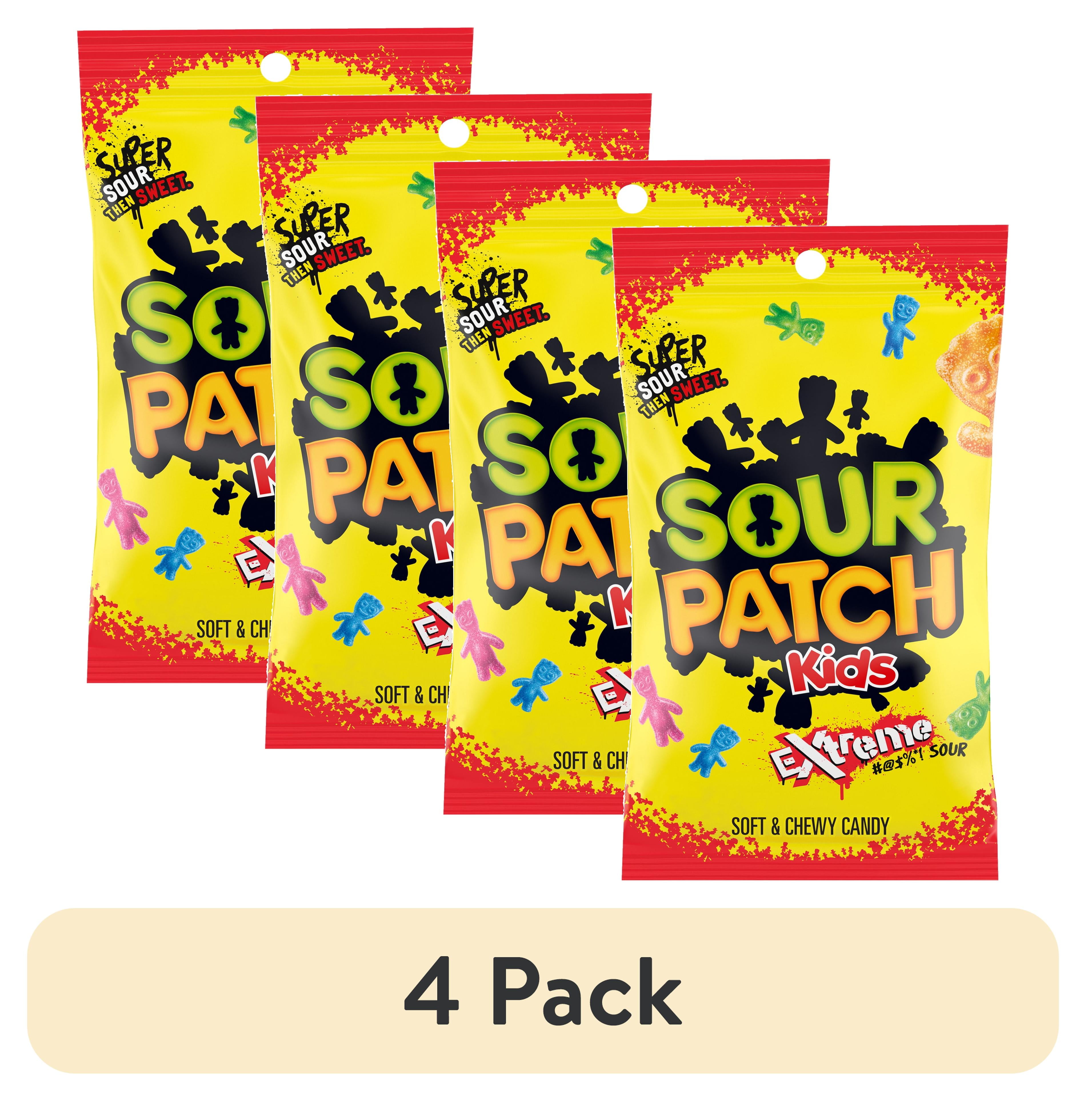 (4 pack) SOUR PATCH KIDS Extreme Sour Soft & Chewy Candy, 7.2 oz - Walmart.com