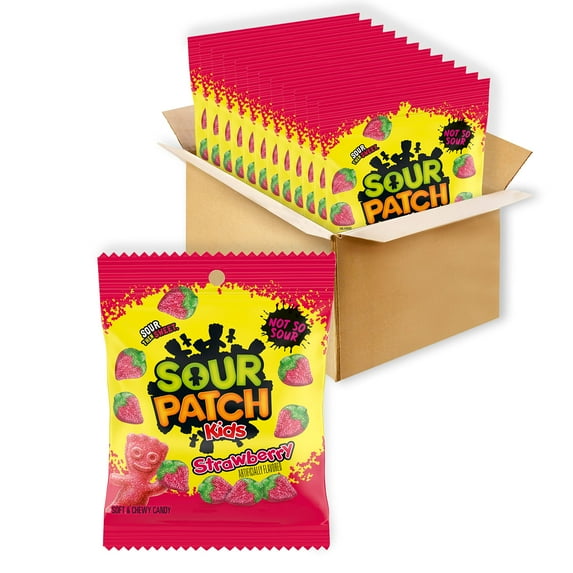 SOUR PATCH KIDS Strawberry Soft MDA05 & Chewy Candy, Bulk Candy, 12 - 3 ...
