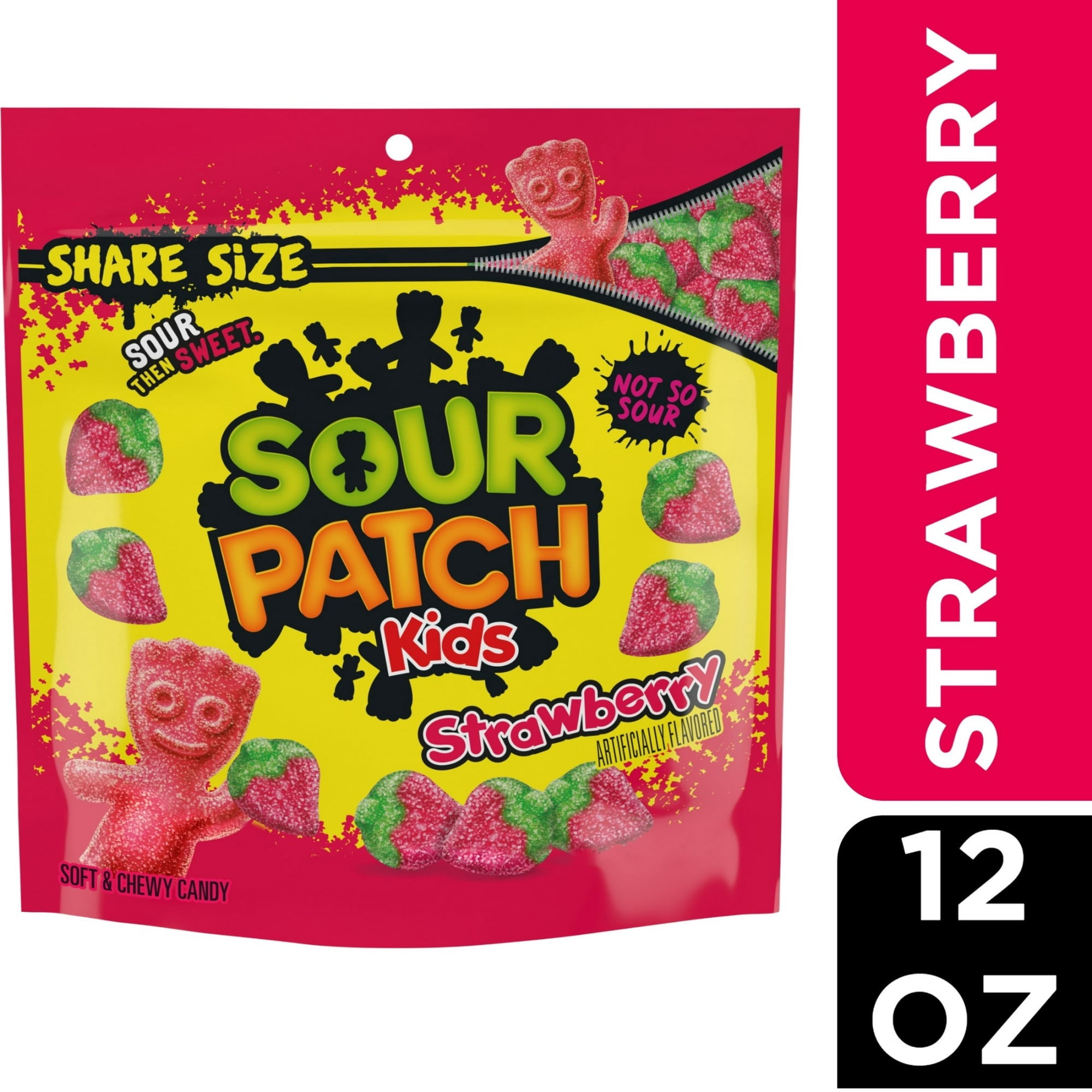 SOUR PATCH KIDS Strawberry Soft & Chewy Candy, Share Size, 12 oz-Pack ...