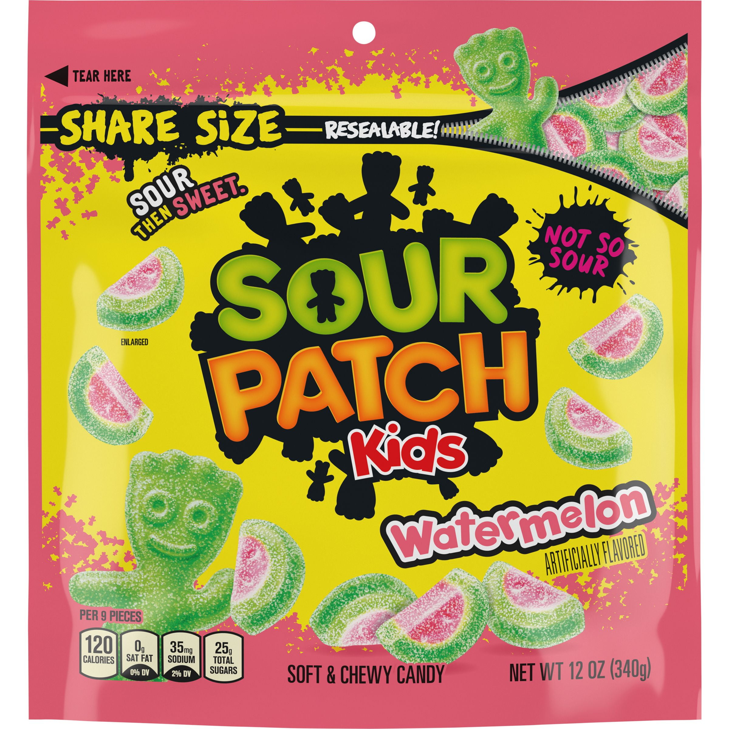 SOUR PATCH KIDS WATERMELON SOFT CANDY 12 OZ - Walmart.com