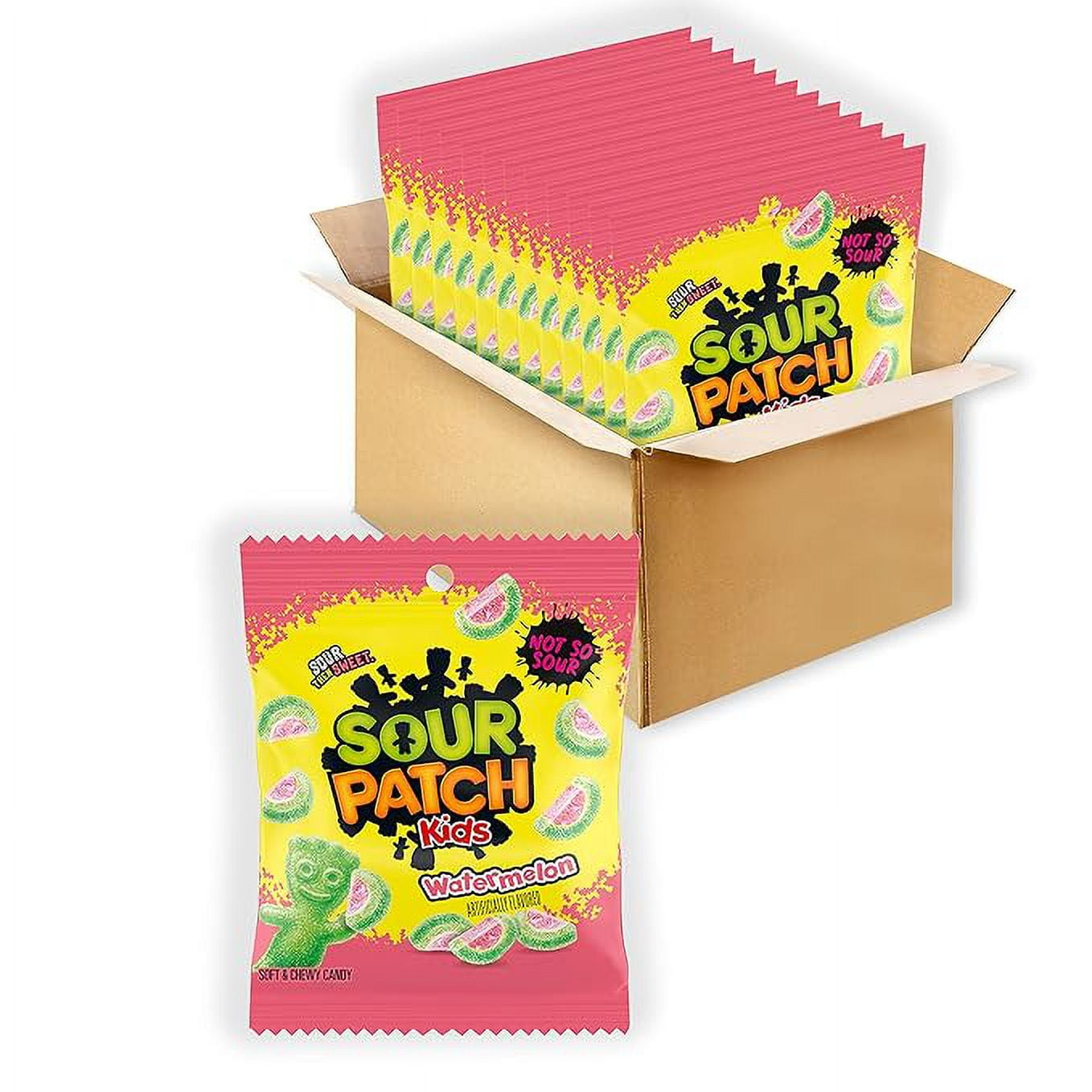 SOUR PATCH KIDS Watermelon Soft & Chewy Candy, 12-3.6 oz Bags - Walmart.com