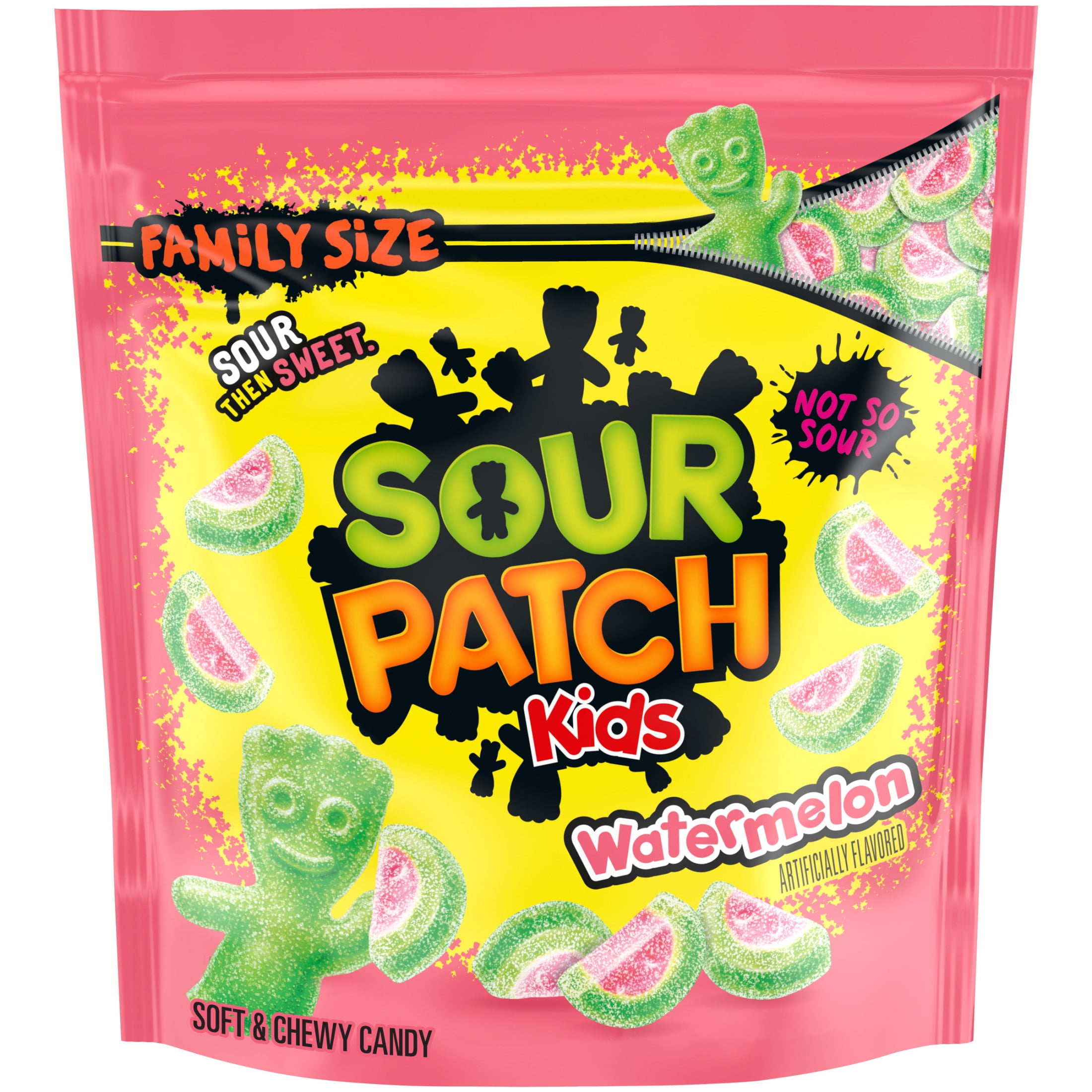SOUR PATCH KIDS Watermelon Soft & Chewy Candy, Family Size, Bulk Candy ...