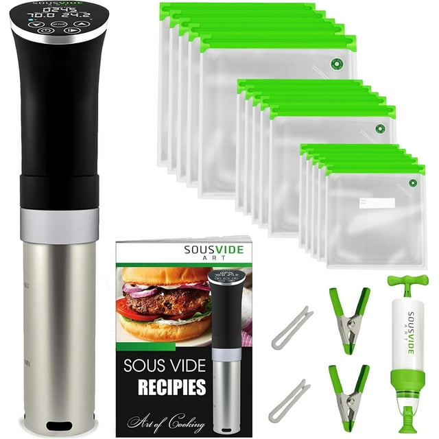 SOUSVIDE ART Sous Vide Cooker Kit - 1000W Immersion Circulator - 15 ...