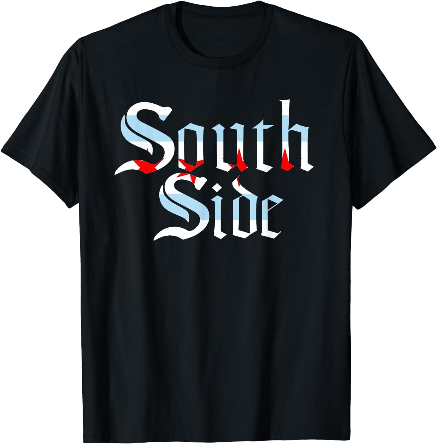 SOUTH SIDE Chicago Flag Local City T-Shirt Black-M - Walmart.com