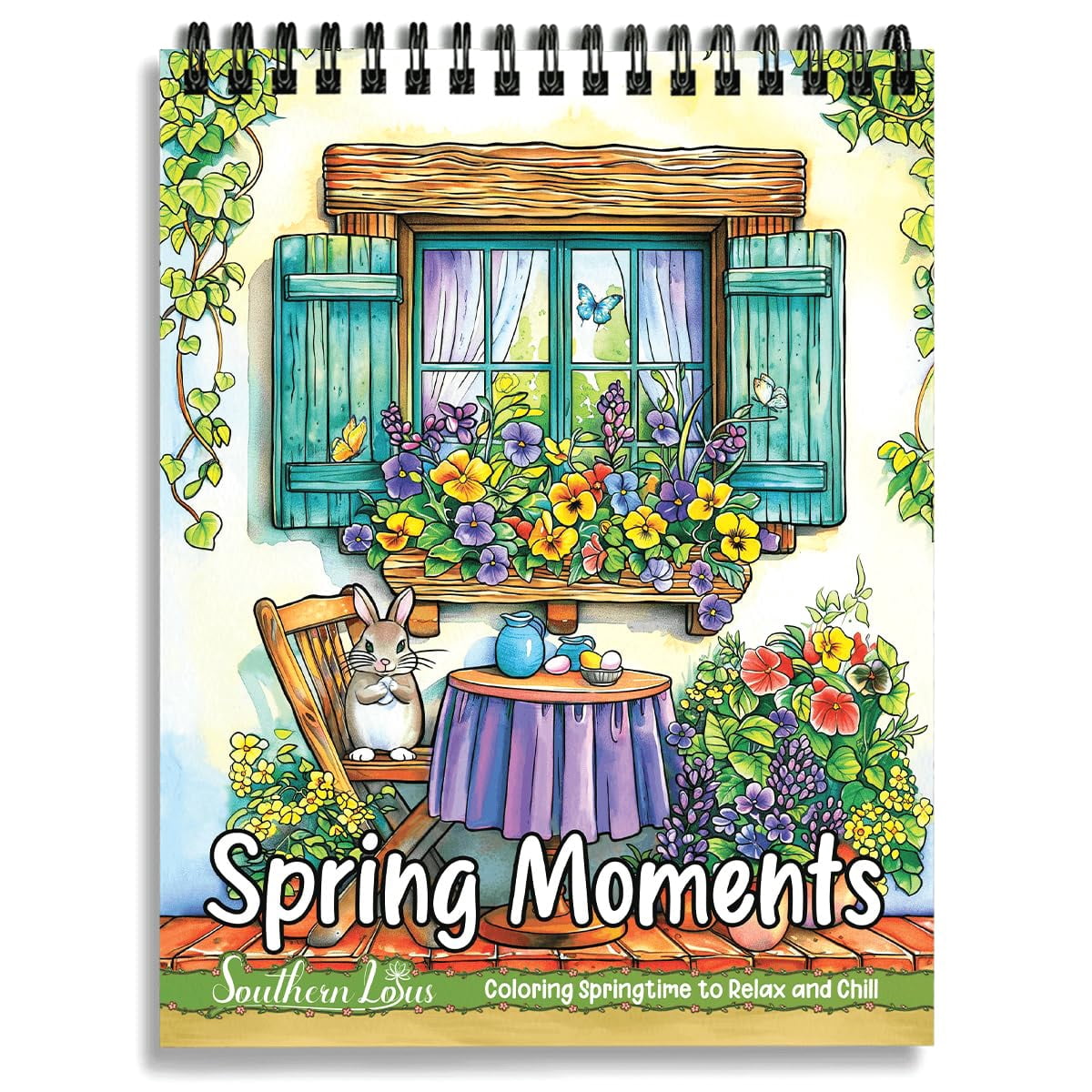 SOUTHERN LOTUS Spring Moments MFF30 Coloring Book Spiral Bound for ...