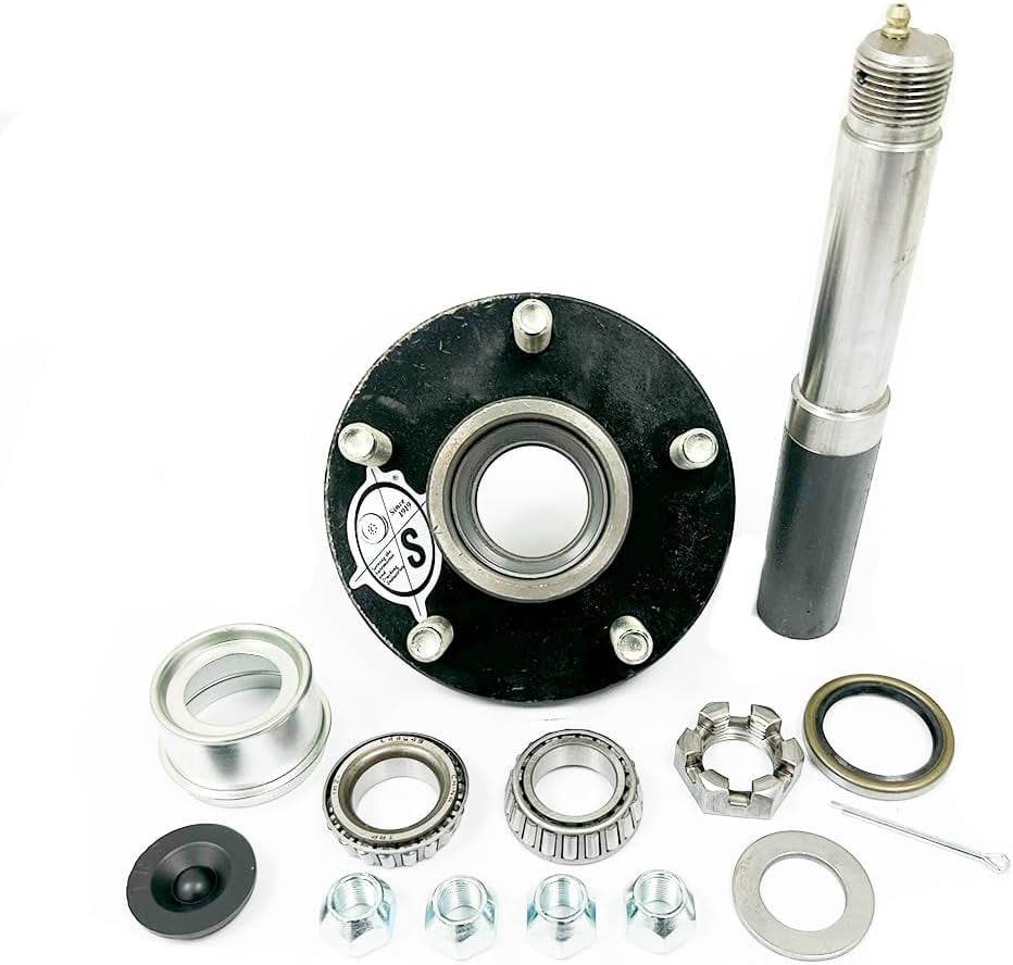 SOUTHWEST WHEEL 2,000 lbs Trailer Axle Spindle (BT9) with 5-4.5" Bolt ...