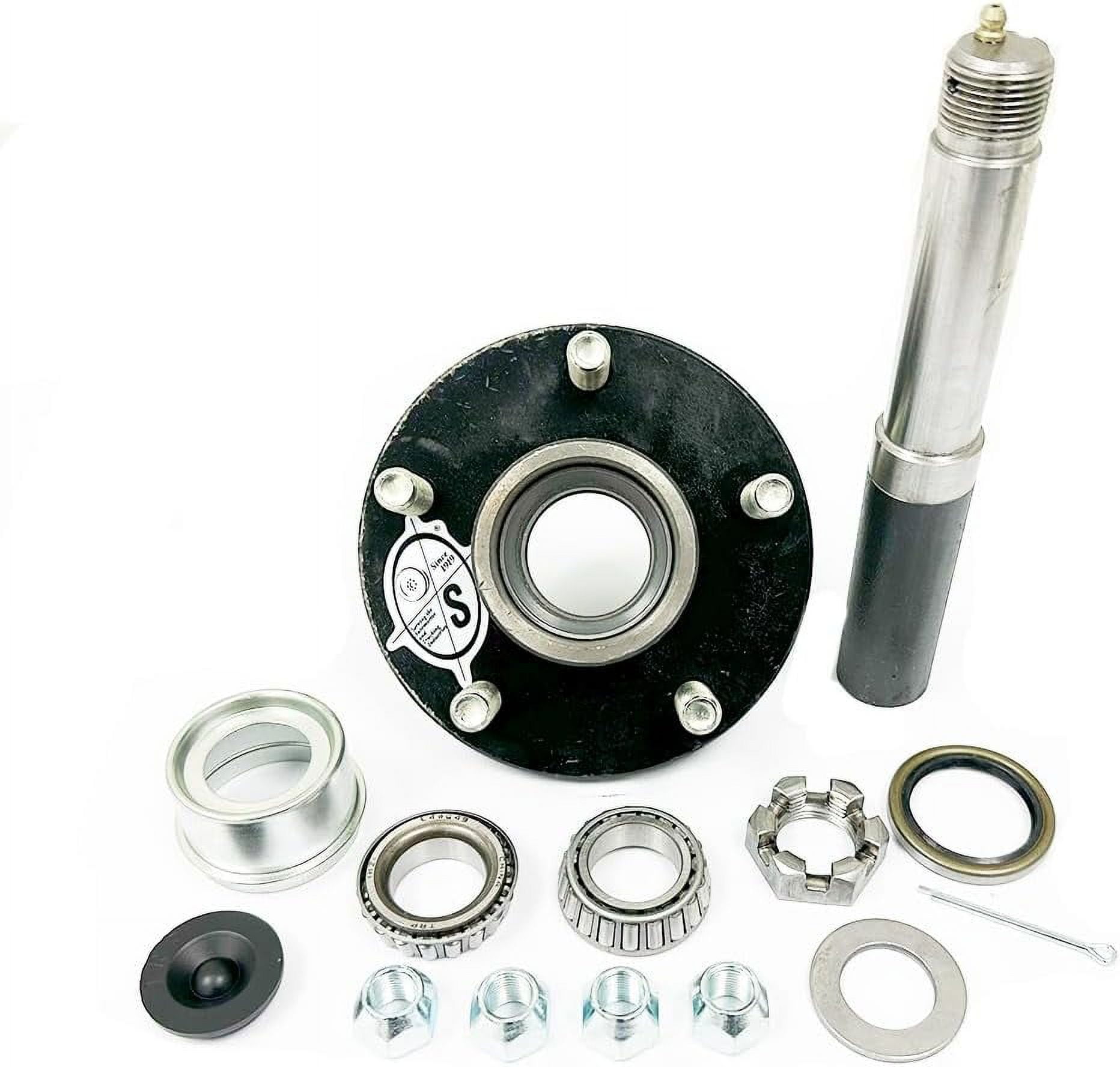 SOUTHWEST WHEEL 2,000 lbs Trailer Axle Spindle (BT9) with 5-4.5" Bolt ...