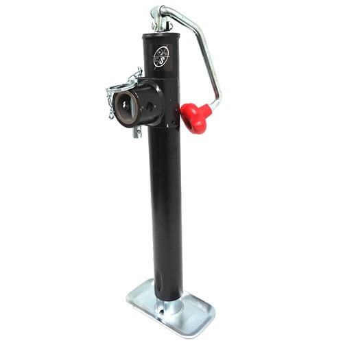 SOUTHWEST WHEEL 5,000 lb. Top Wind Ram Tubular Swivel Jack with Weld-on ...