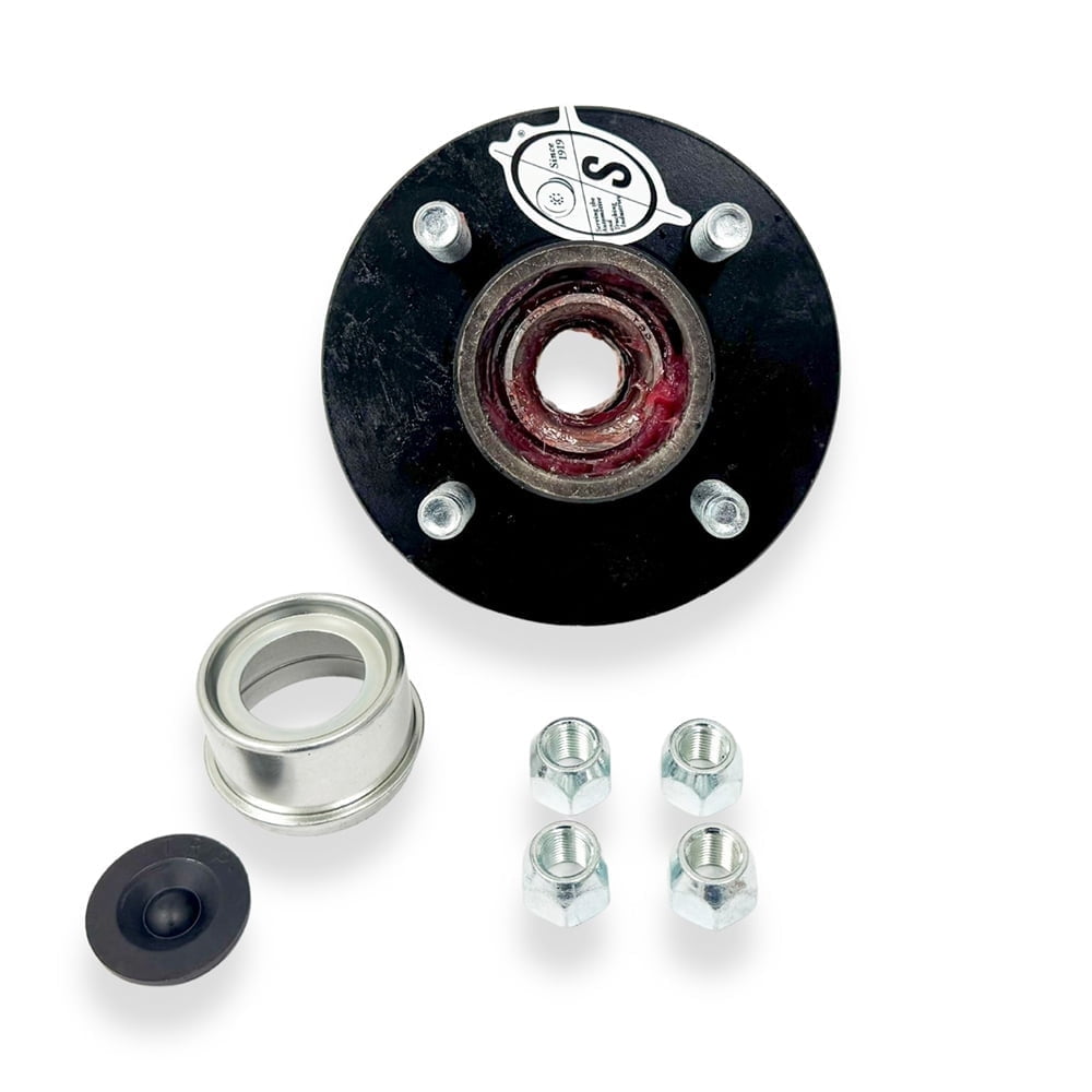 SOUTHWEST WHEEL Pre-Greased 4-Hole, 4" Bolt Circle Idler Hub for 2,000 ...