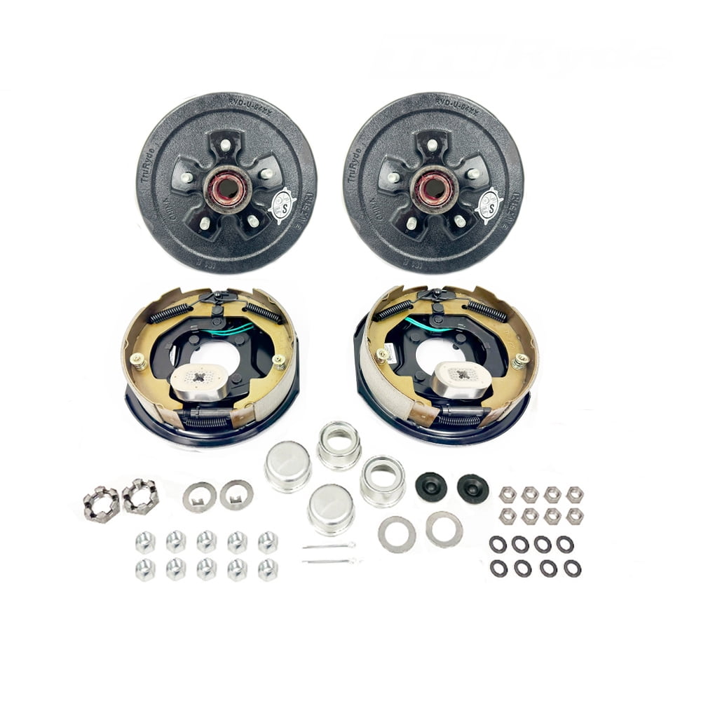 SOUTHWEST WHEEL Pre-Greased 5-4.5" Electric Brake Trailer Axle Brake ...