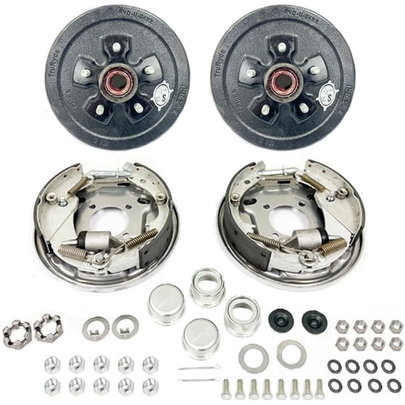 SOUTHWEST WHEEL Pre-Greased 5-4.5" Hydraulic Brake Trailer Axle Brake ...