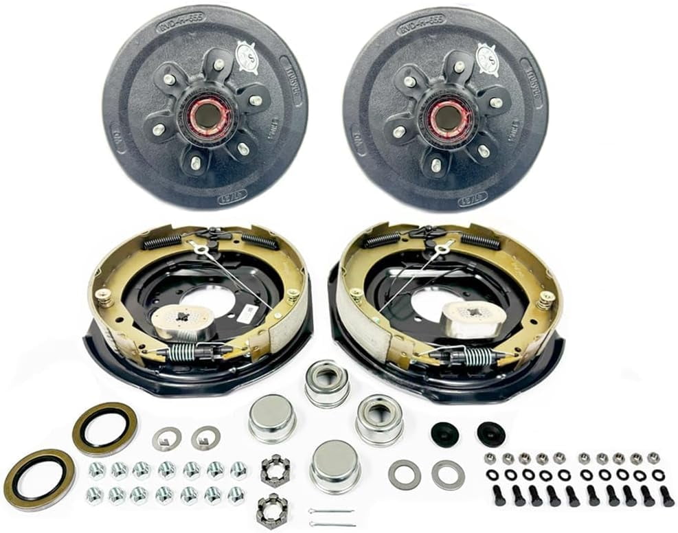 SOUTHWEST WHEEL Pre-Greased 6 on 5.5 Inch Self Adjusting Electric Brake ...