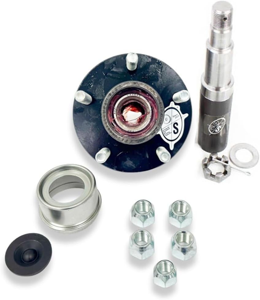 SOUTHWEST WHEEL Pre-Greased R30484X 84 Spindle & 5-5.5" Bolt Circle ...