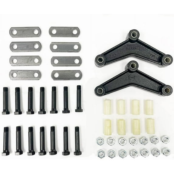 SOUTHWEST WHEEL Tandem Trailer Axle Shackle Kit for Double Eye Springs ...