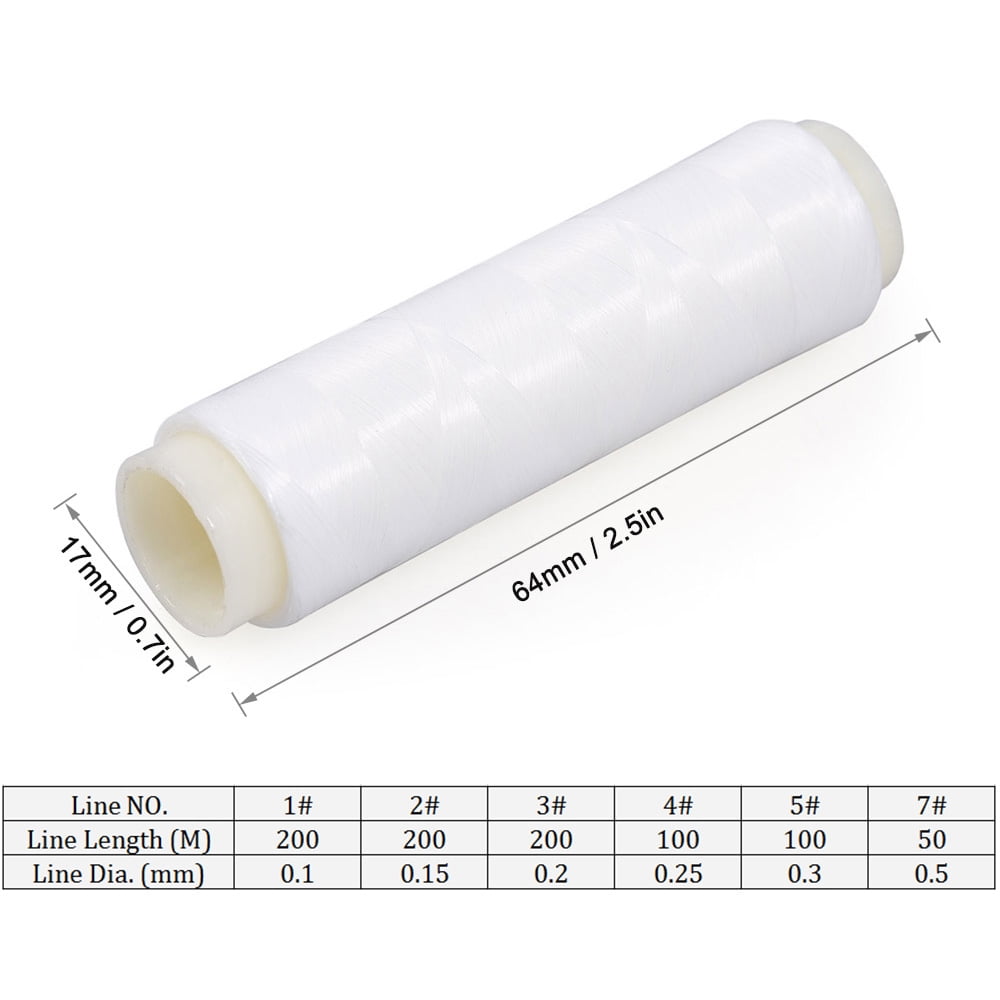 SOUUXIU Pack Of 4Pcs High Tensile Elastic Bait Thread Nylon Fishing ...