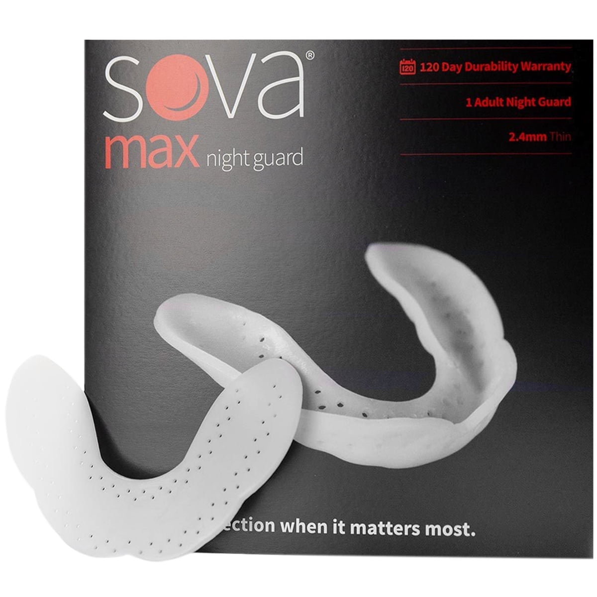 SOVA Max Custom Fit Dental Comfort Night Guard - Prevents Sleep Teeth Grinding & Clenching ...
