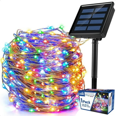 Waterproof Copper Wire LED String Lights, 100 LEDs, 33FT, 8 Modes ...