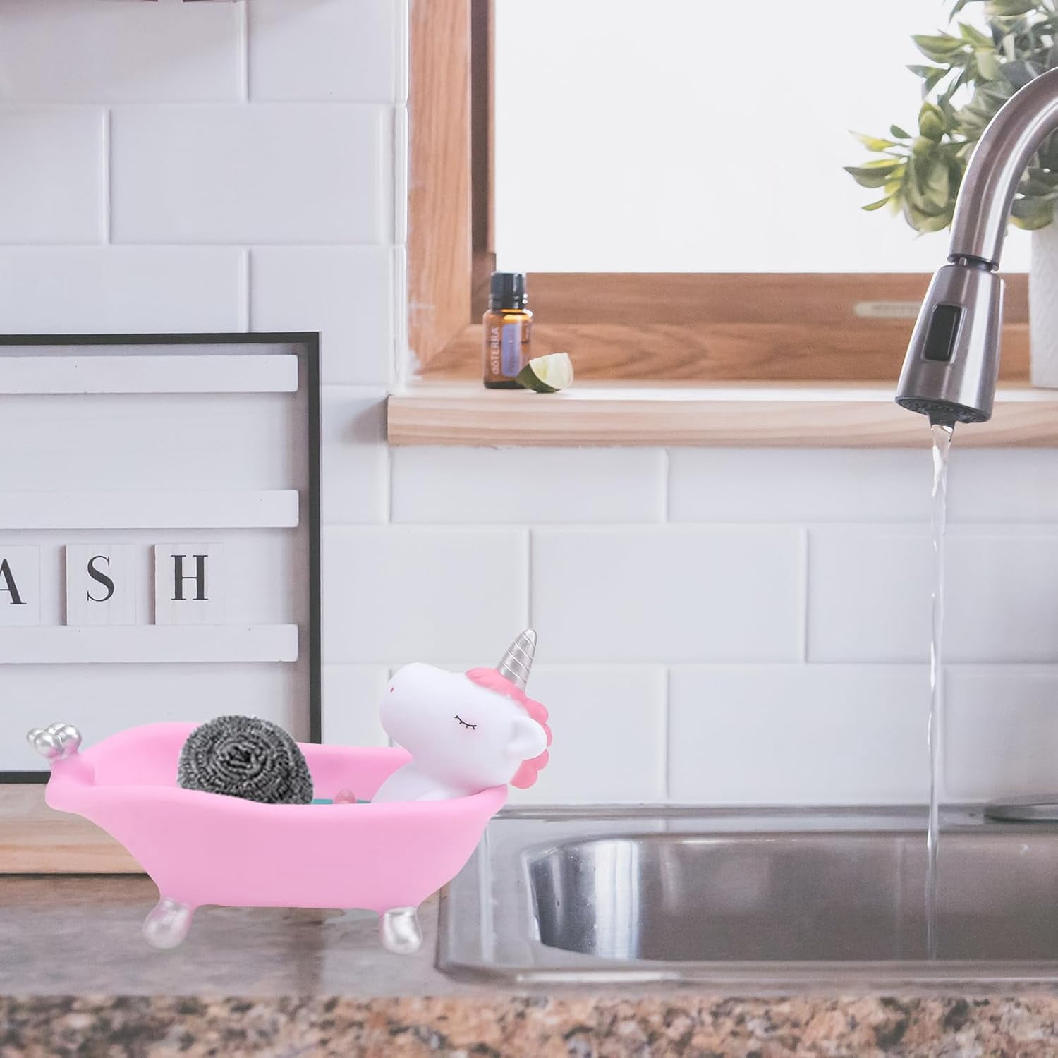 SOWEIS-Cute Plastic Soap Dish Soap Boxes Funny Animal Unicorn Bathtub ...