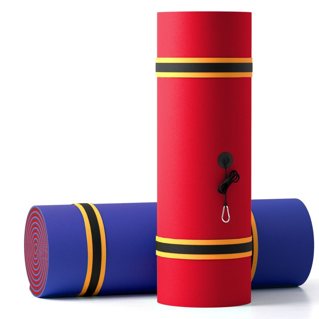 SOWKT Lily Pad Floating Mat for Lakes and Boating (9x6 Feet, Red/Blue ...